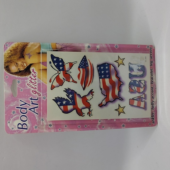 Accessories | Body Art Glitter Tattoos Usa 203 Nwt | Poshmark